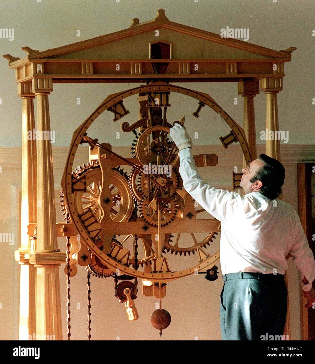 Time consuming task for Arnold Bancroft of the British Horological ...
