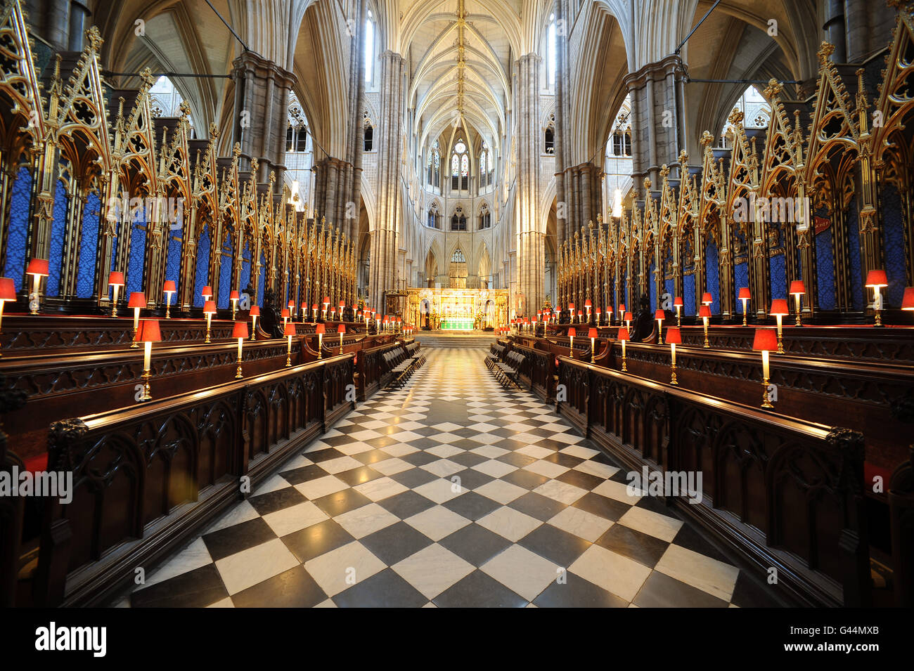 Westminster Abbey interiors Stock Photo - Alamy