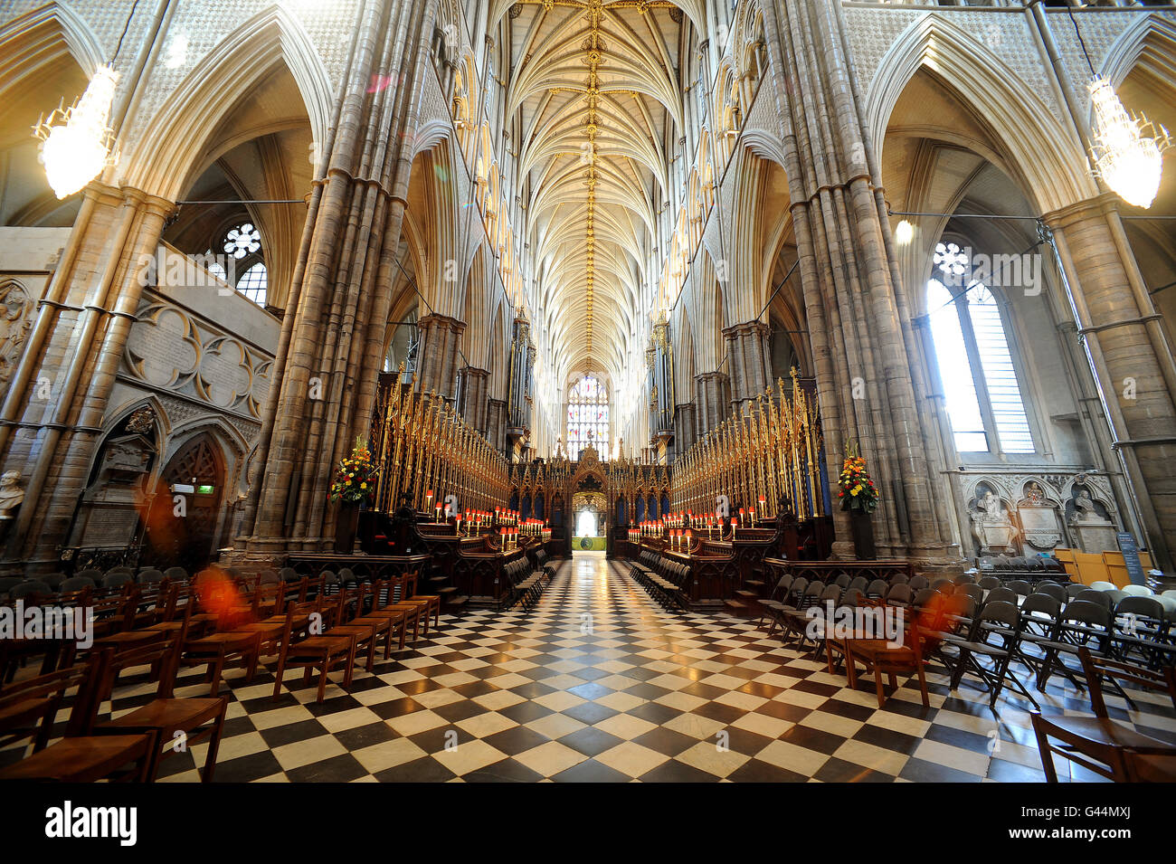 Westminster Abbey interiors Stock Photo - Alamy