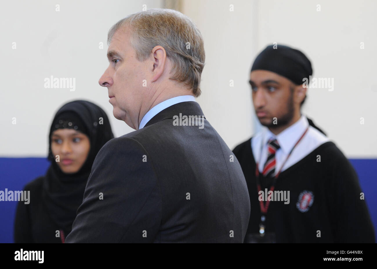 The Duke of York meets pupils at Little Ilford School in east London ...