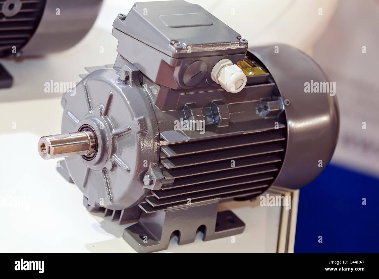 Part of new steel motor for engine; note shallow depth of field Stock ...
