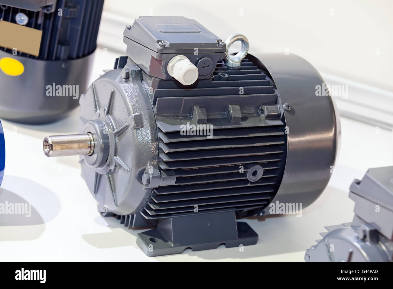 Part of new steel motor for engine; note shallow depth of field Stock ...