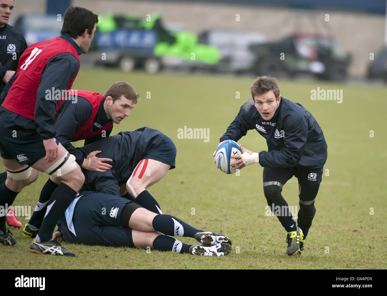 Scotland's Rory Lawson during a training session at Murrayfield ...