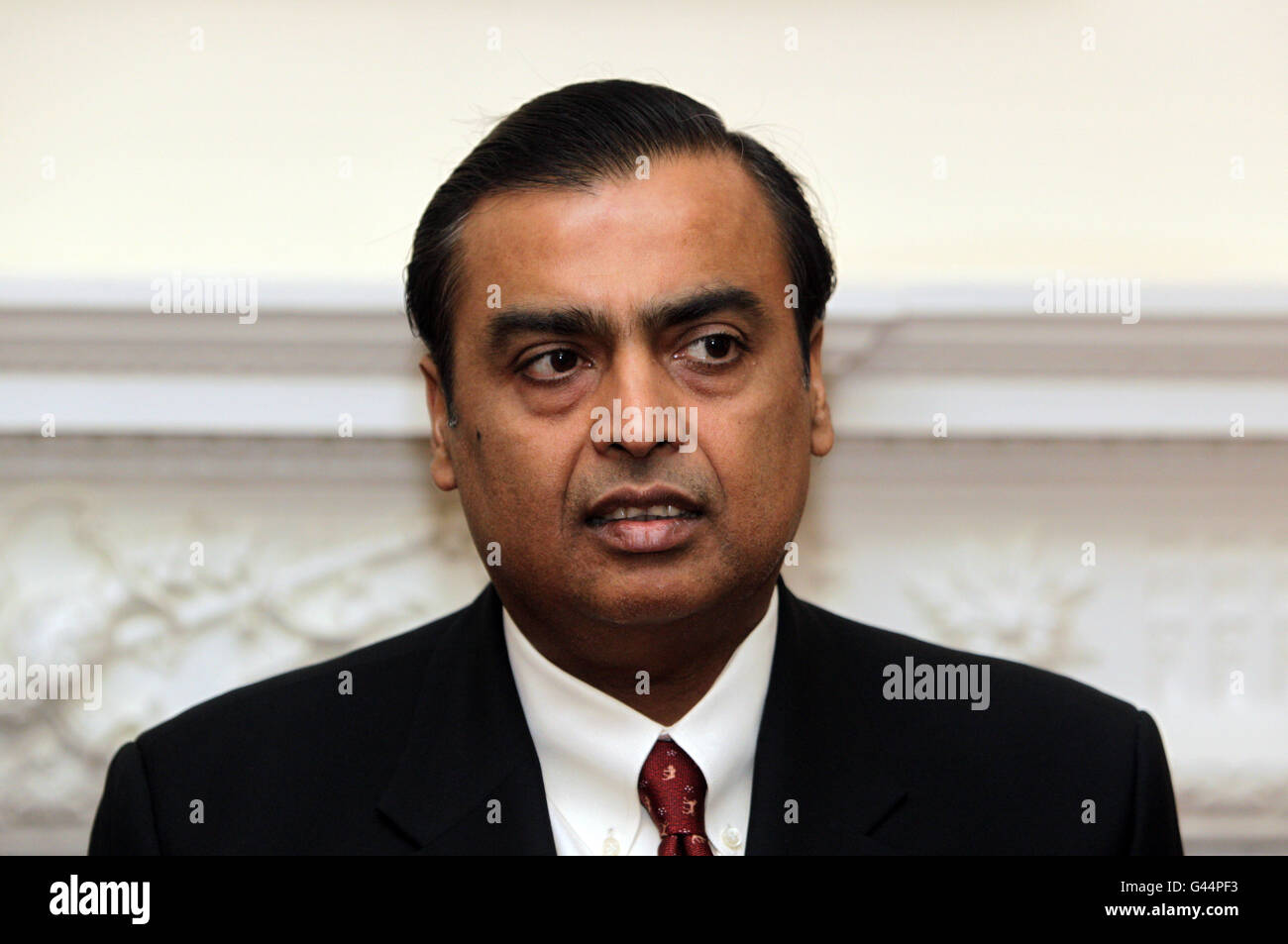 Chairman and managing director of reliance industries hi-res stock ...