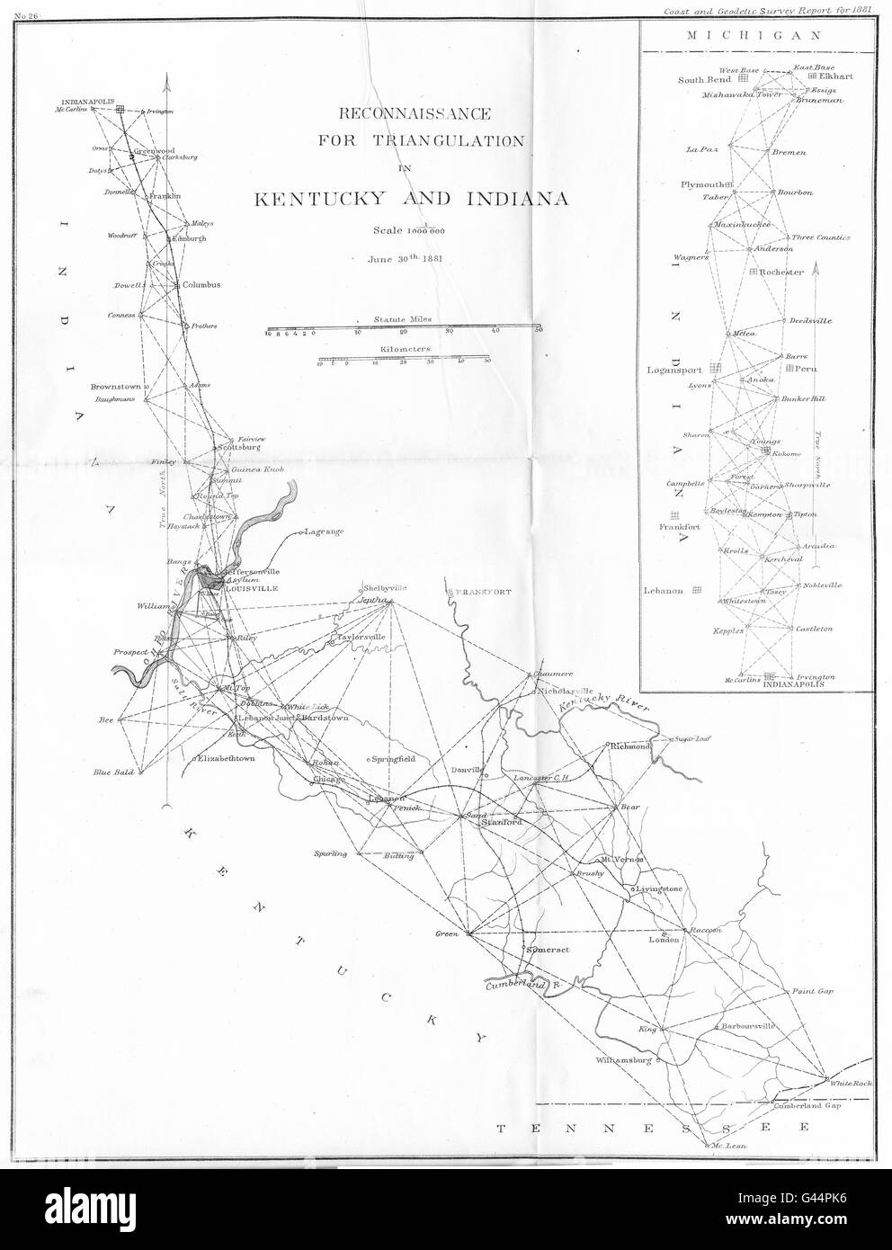 Triangulation map hi-res stock photography and images - Alamy