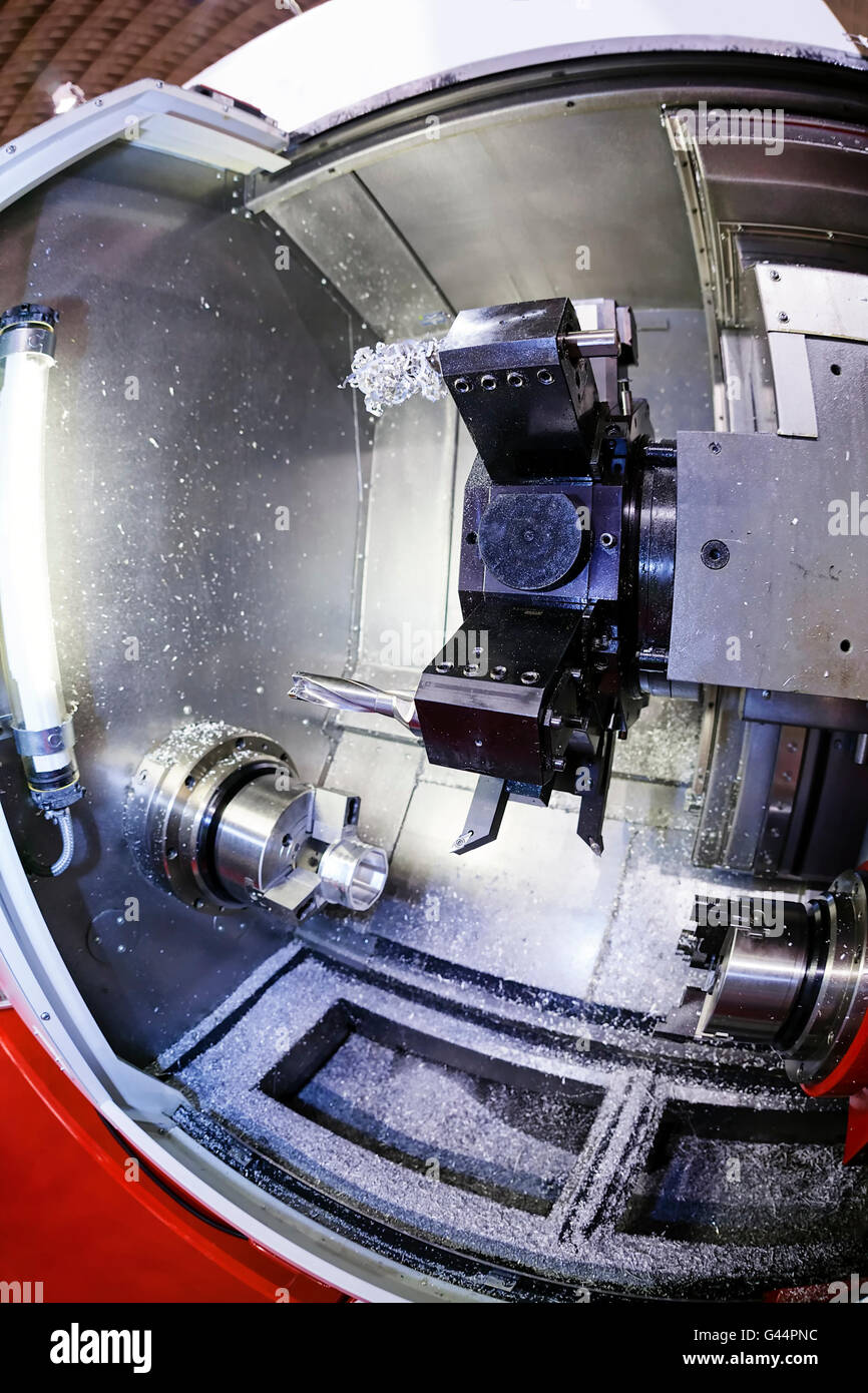 Lathe machine metal industry hi-res stock photography and images - Alamy