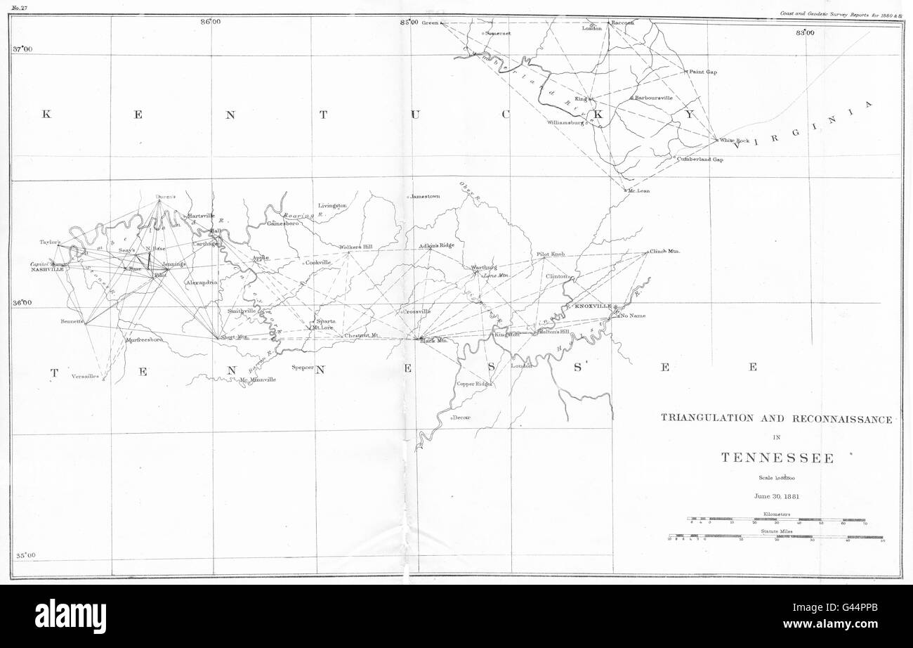Triangulation map hi-res stock photography and images - Alamy