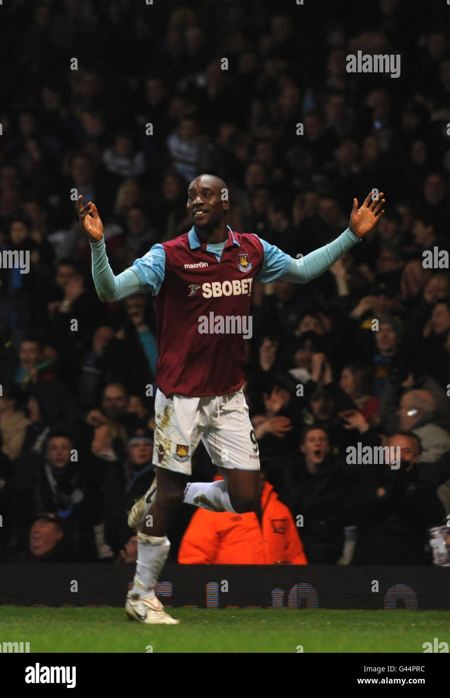 West ham uniteds carlton cole during the match hi-res stock photography ...