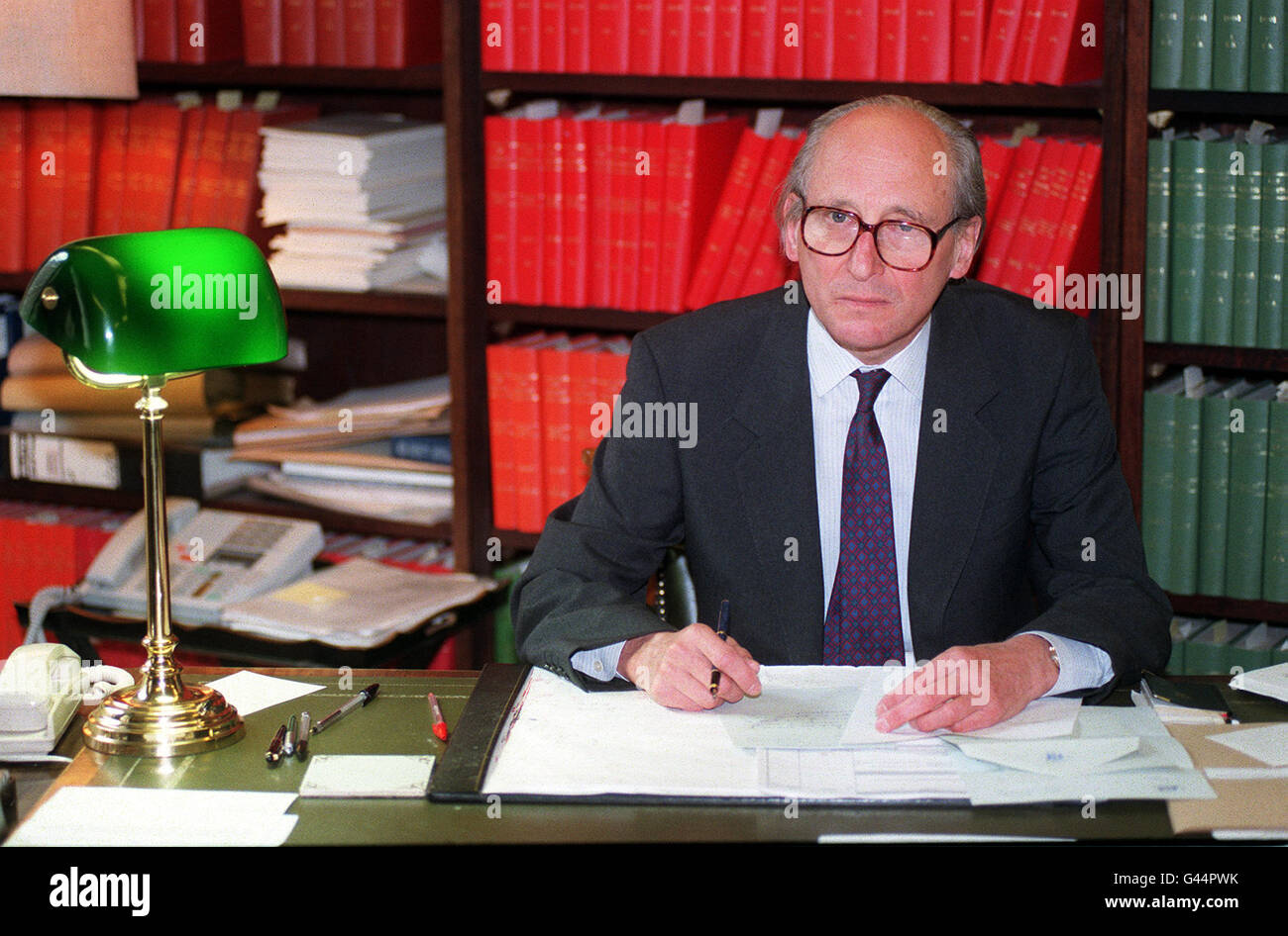 The Rt Hon Sir Thomas Bingham at the Royal Courts of Justice following ...