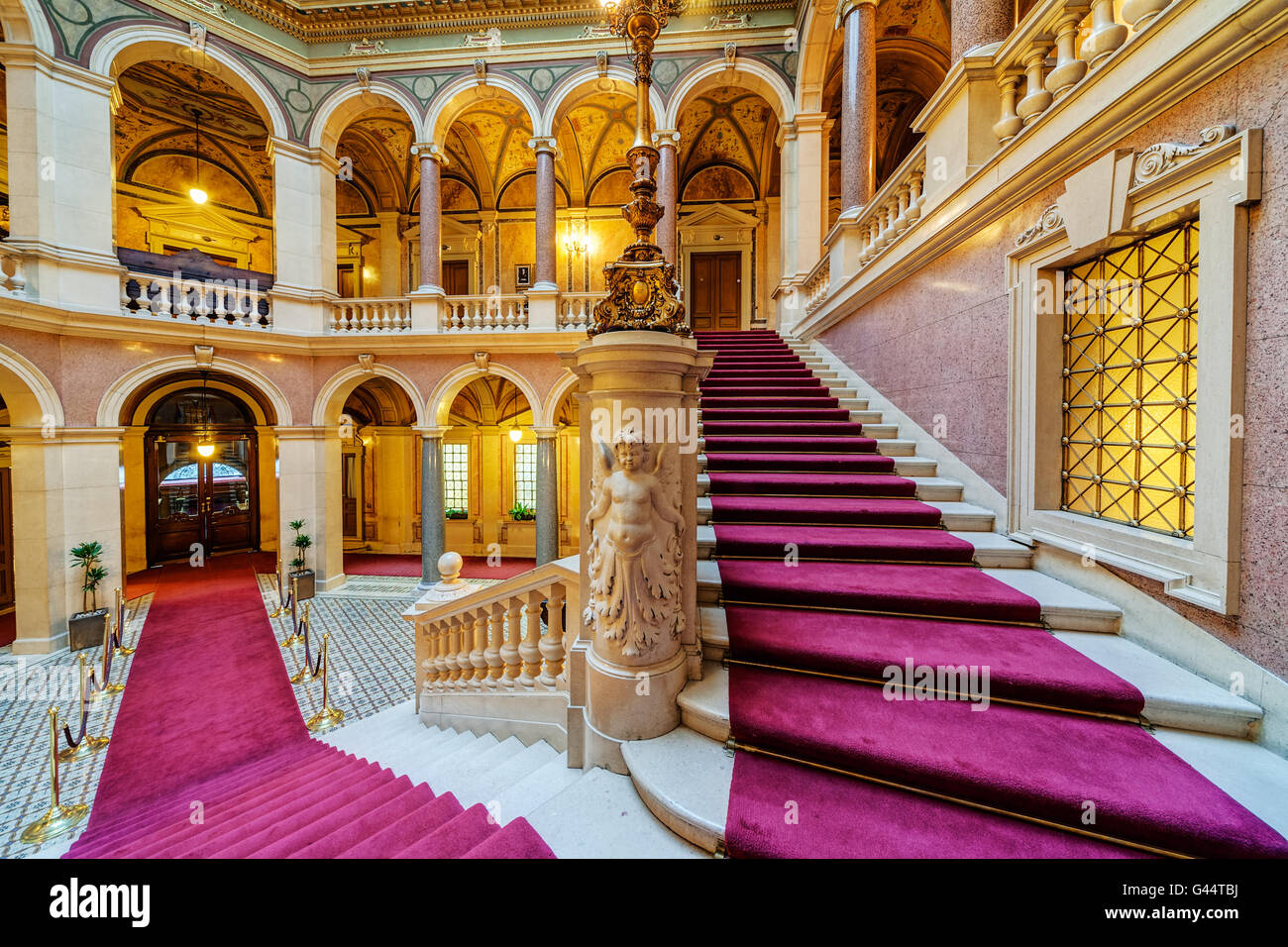 Interior of classic building with luxury ornamnts Stock Photo - Alamy