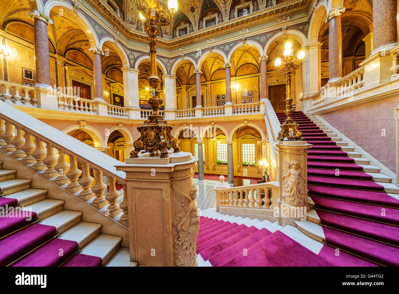 Interior of classic building with luxury ornamnts Stock Photo - Alamy