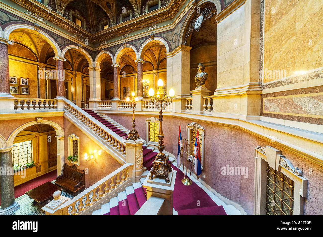 Interior of classic building with luxury ornamnts Stock Photo - Alamy