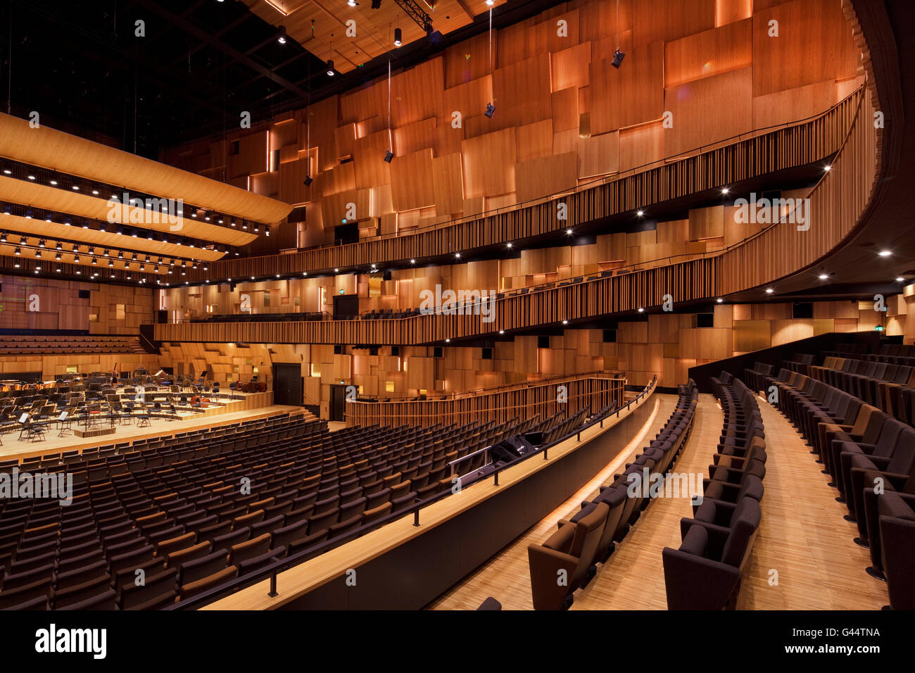 Large Concert Hall seen from rear of the stalls. Malmo Live Concert ...