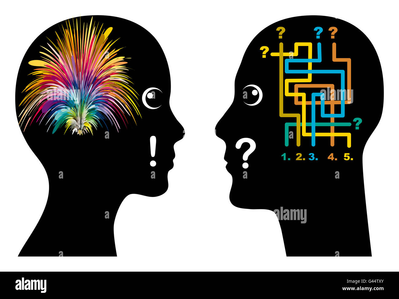 Logical and rational Cut Out Stock Images & Pictures - Alamy