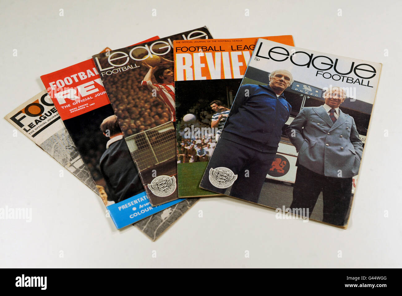 A collection of 'Football League Review' magazines. They were the ...