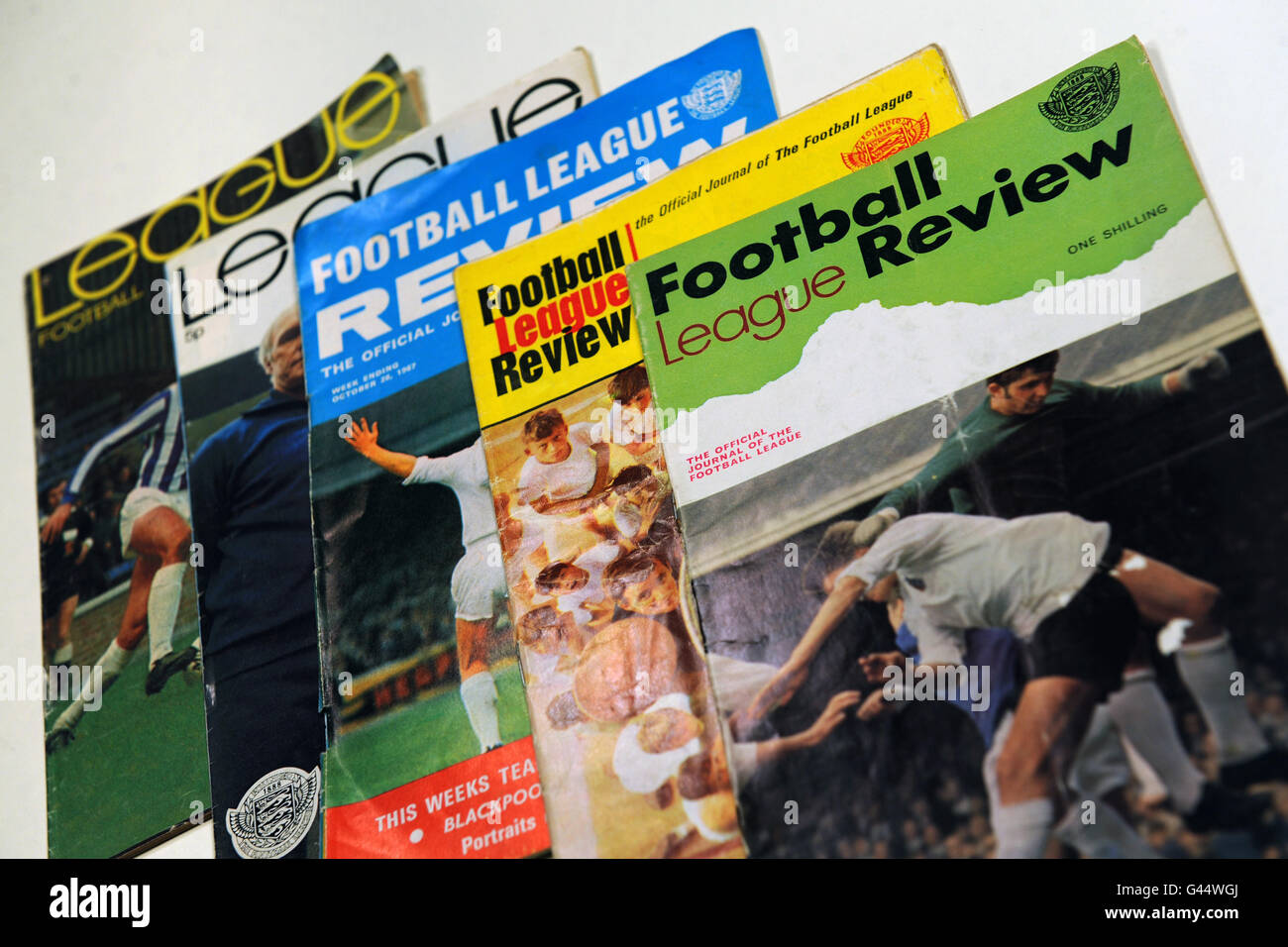 A collection of 'Football League Review' magazines. They were the ...