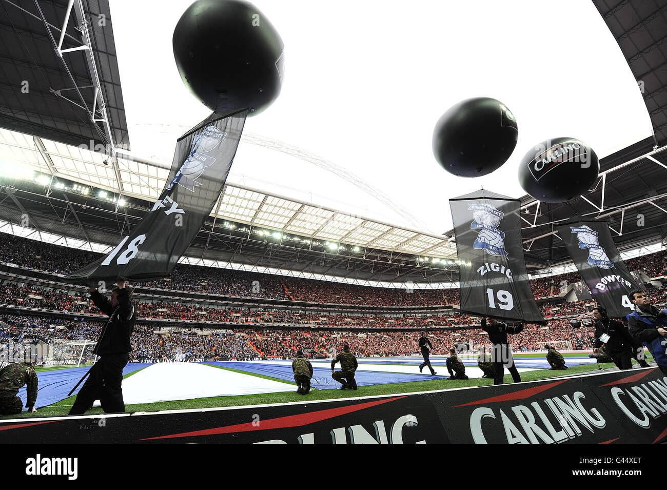 Football stadium balloons hi-res stock photography and images - Alamy