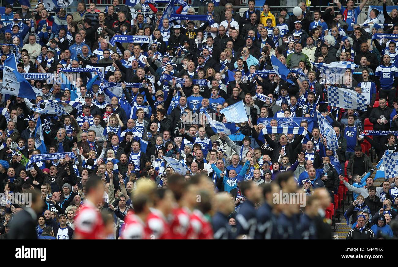 Birmingham city fans as the teams line up hi-res stock photography and ...
