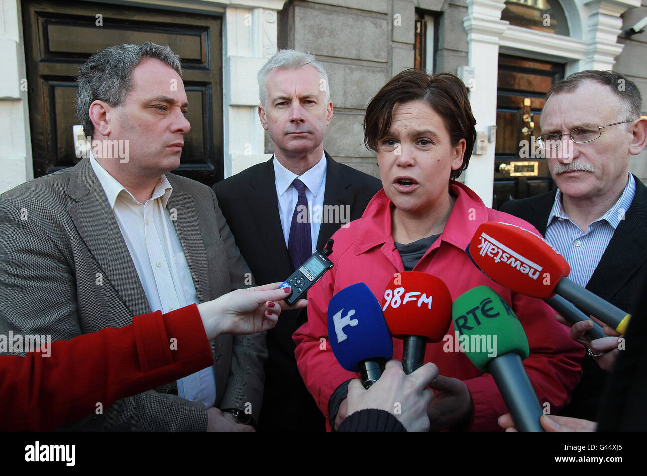(Left - right ) Sinn Fein Dublin Deputies Aengus O'Snodaigh ,Sean Crowe ...