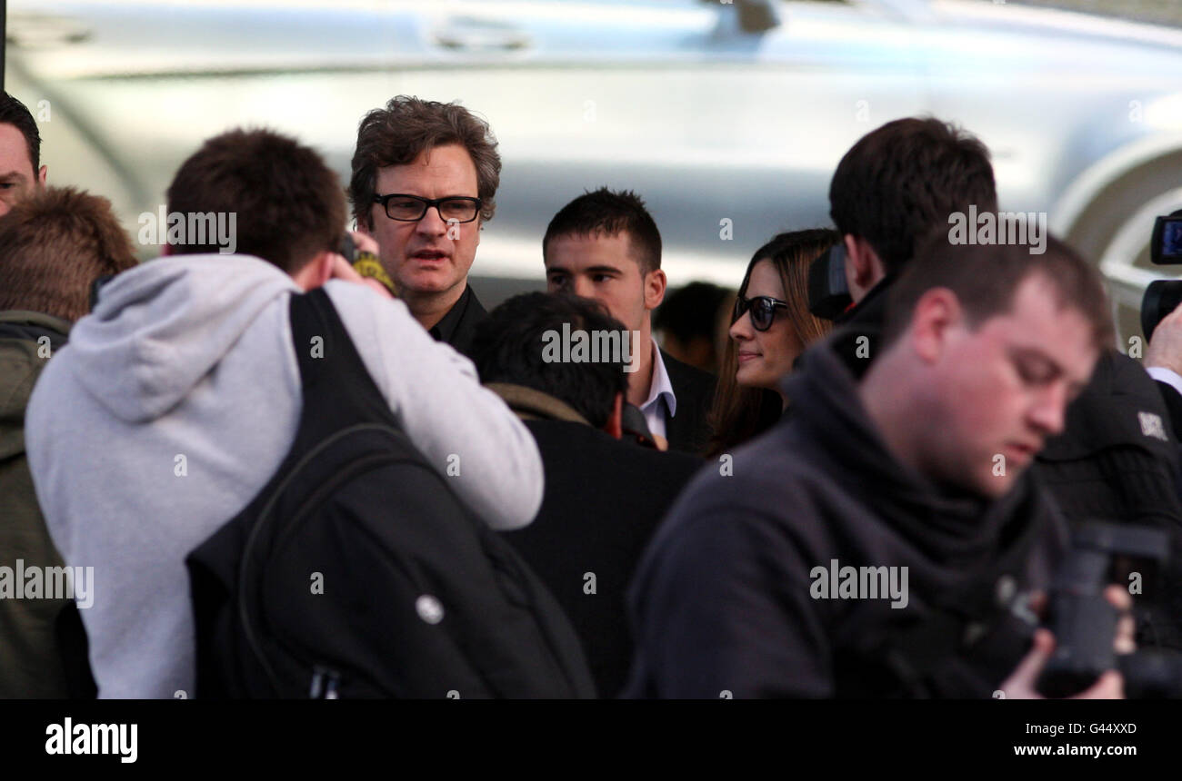 Colin Firth sighting - Heathrow Stock Photo - Alamy