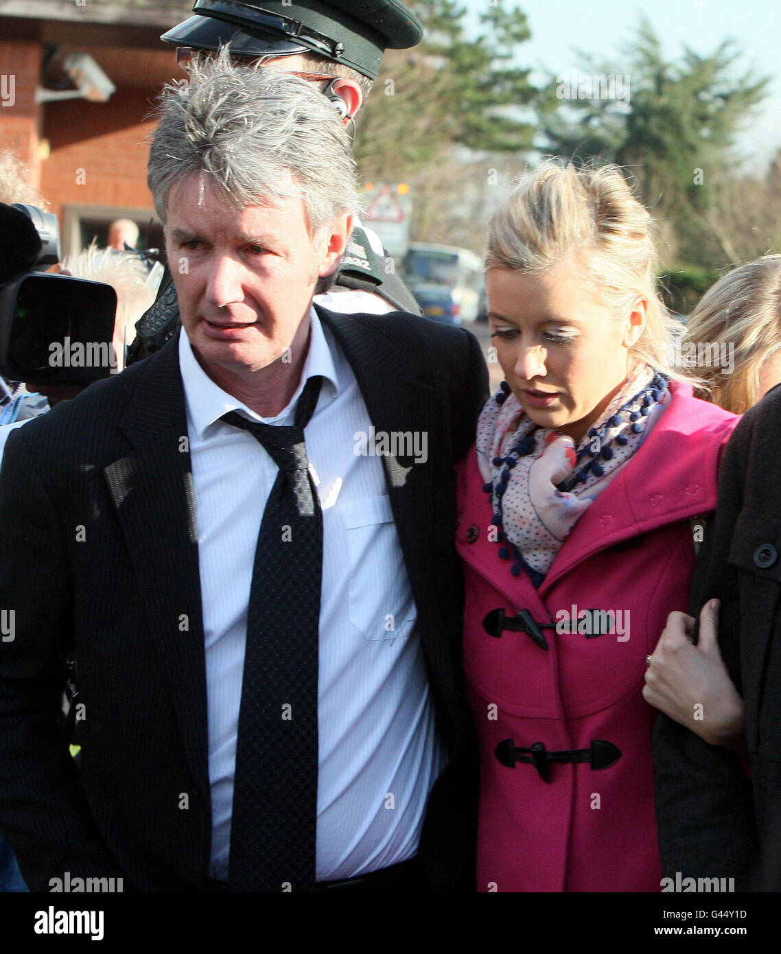 Hazel stewart daughter lisa leave coleraine court hi-res stock ...