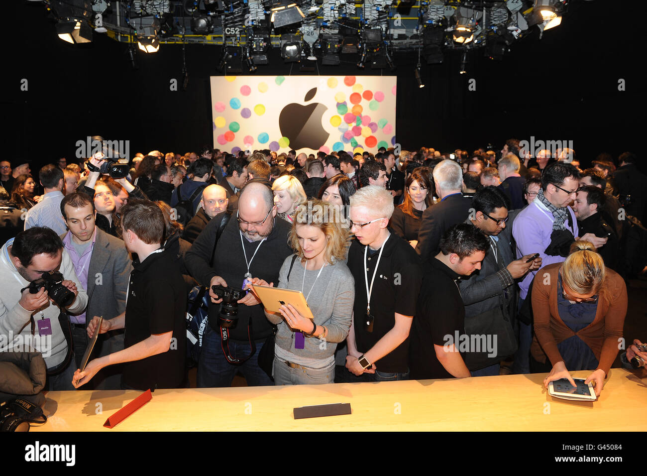 The official launch latest apple product hi-res stock photography and ...