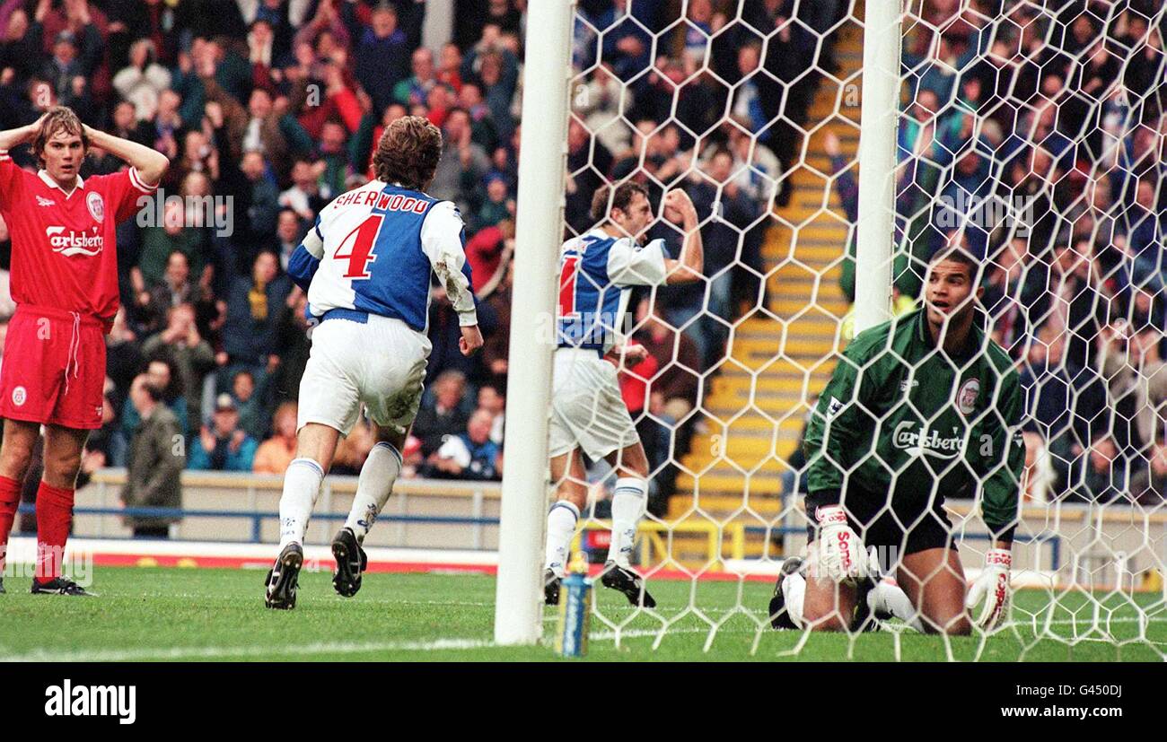 Liverpool brought to their knees as Jason Wilcox celebrates his goal ...