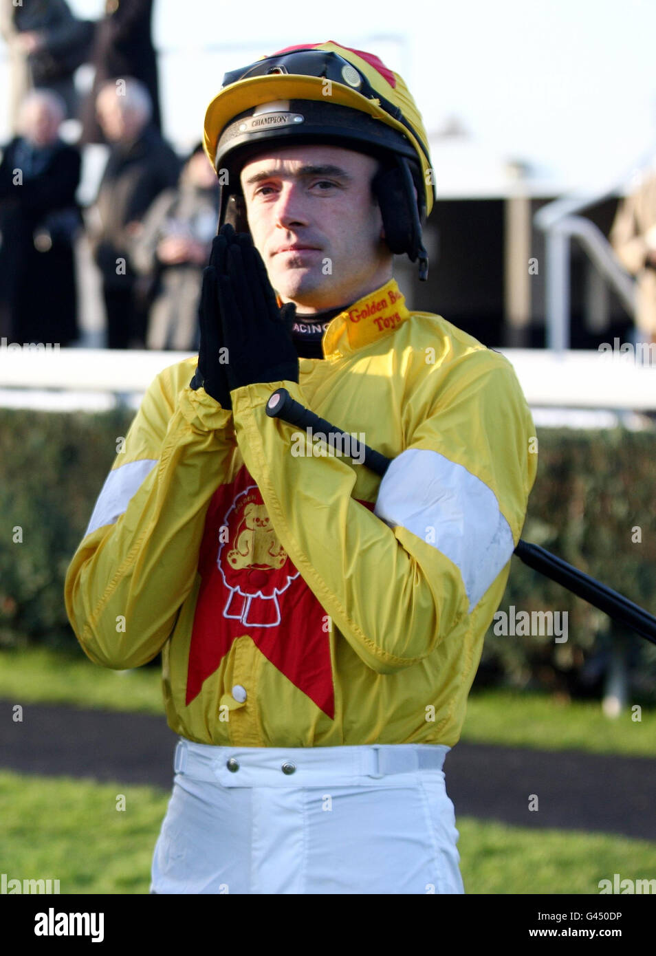 Jockey Ruby Walsh in the parade ring before the Elle Security Novices ...