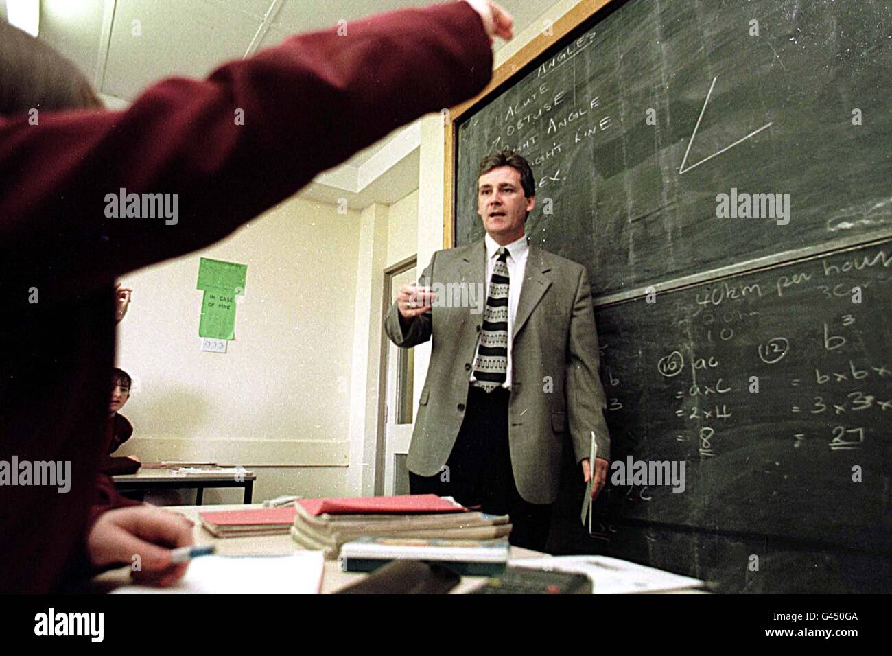Teacher Gerard Smith in his classroom at the Thornhill Comprehensive ...