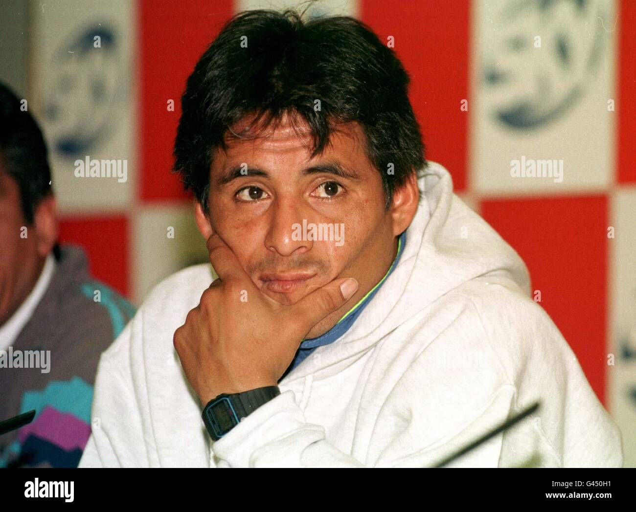 Boxing Molina pensive Stock Photo - Alamy