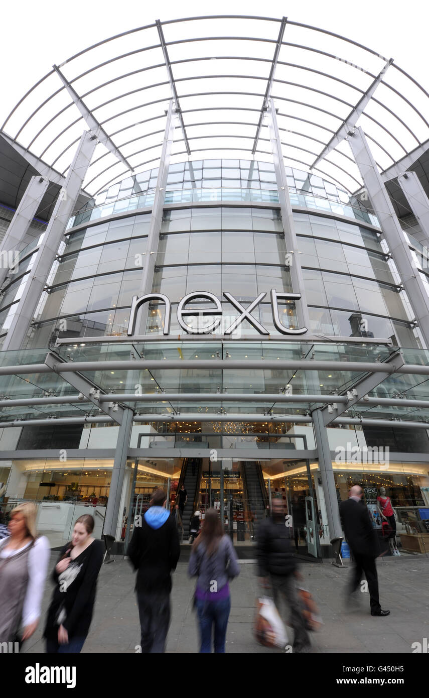 General view of a Next store in Manchester city centre Stock Photo - Alamy