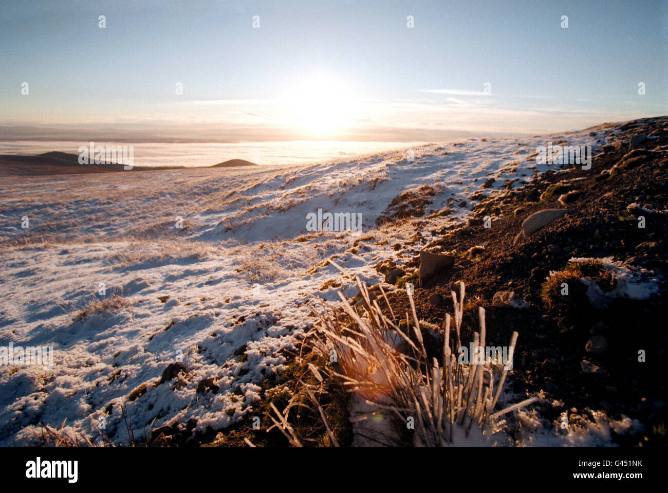 Weather - Winter Scenes - Pennines Snow - 1996 Stock Photo - Alamy
