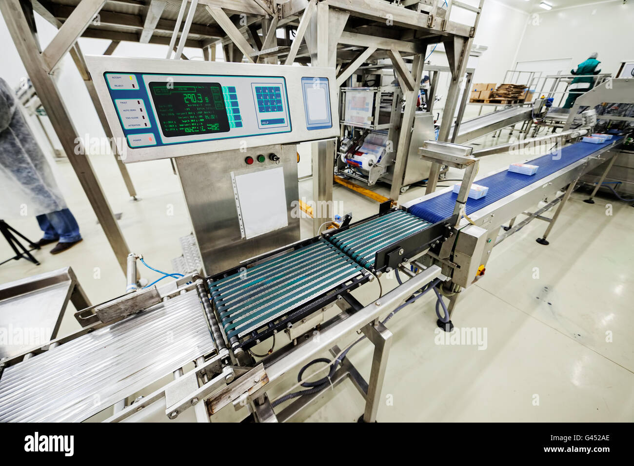 food packing and sorting industry equipment Stock Photo - Alamy