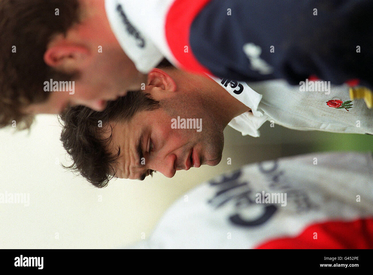 Former England rugby captain Will Carling is on the recieving end of a ...