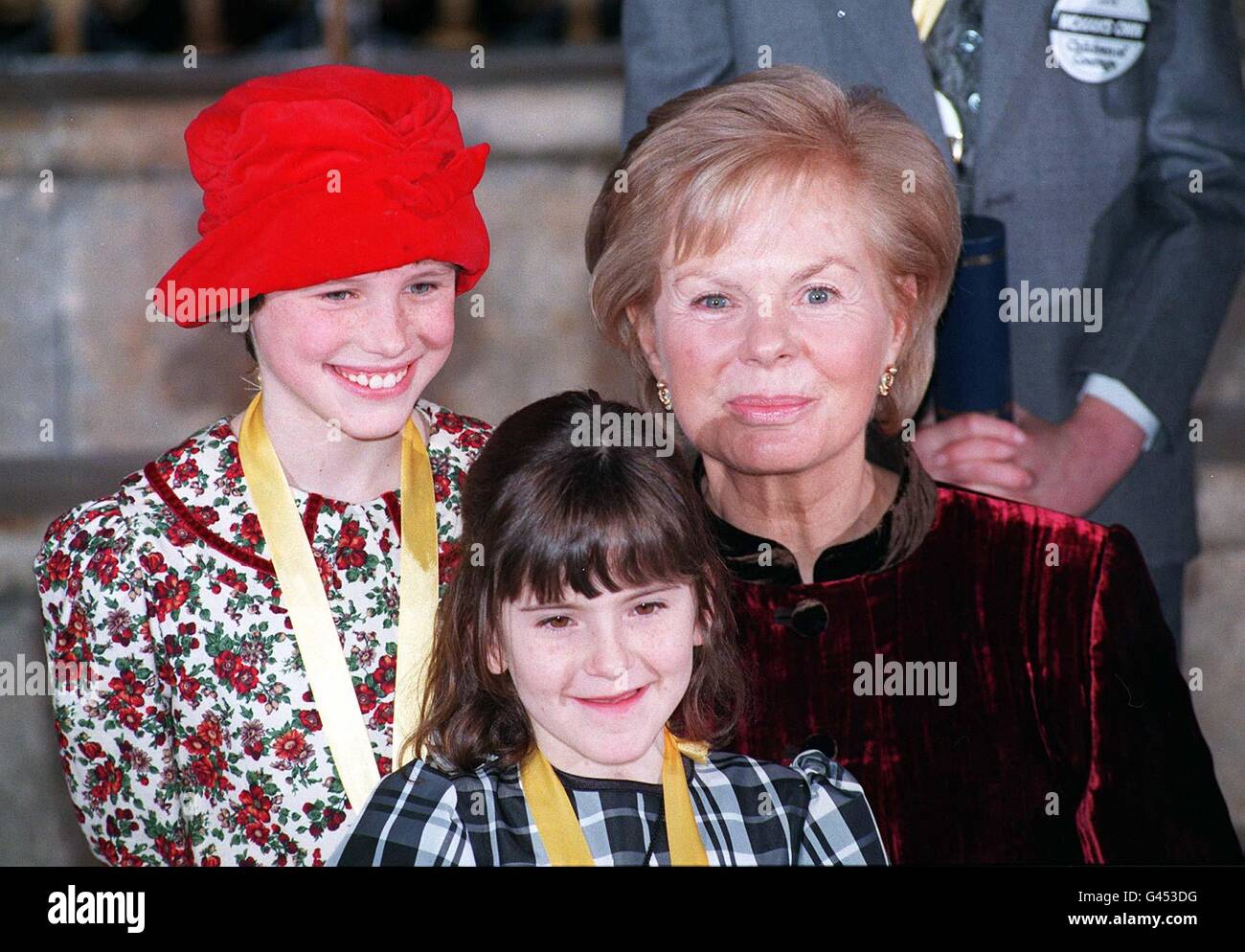 The Duchess of Kent with two of the eight Children of Courage, Gillian ...