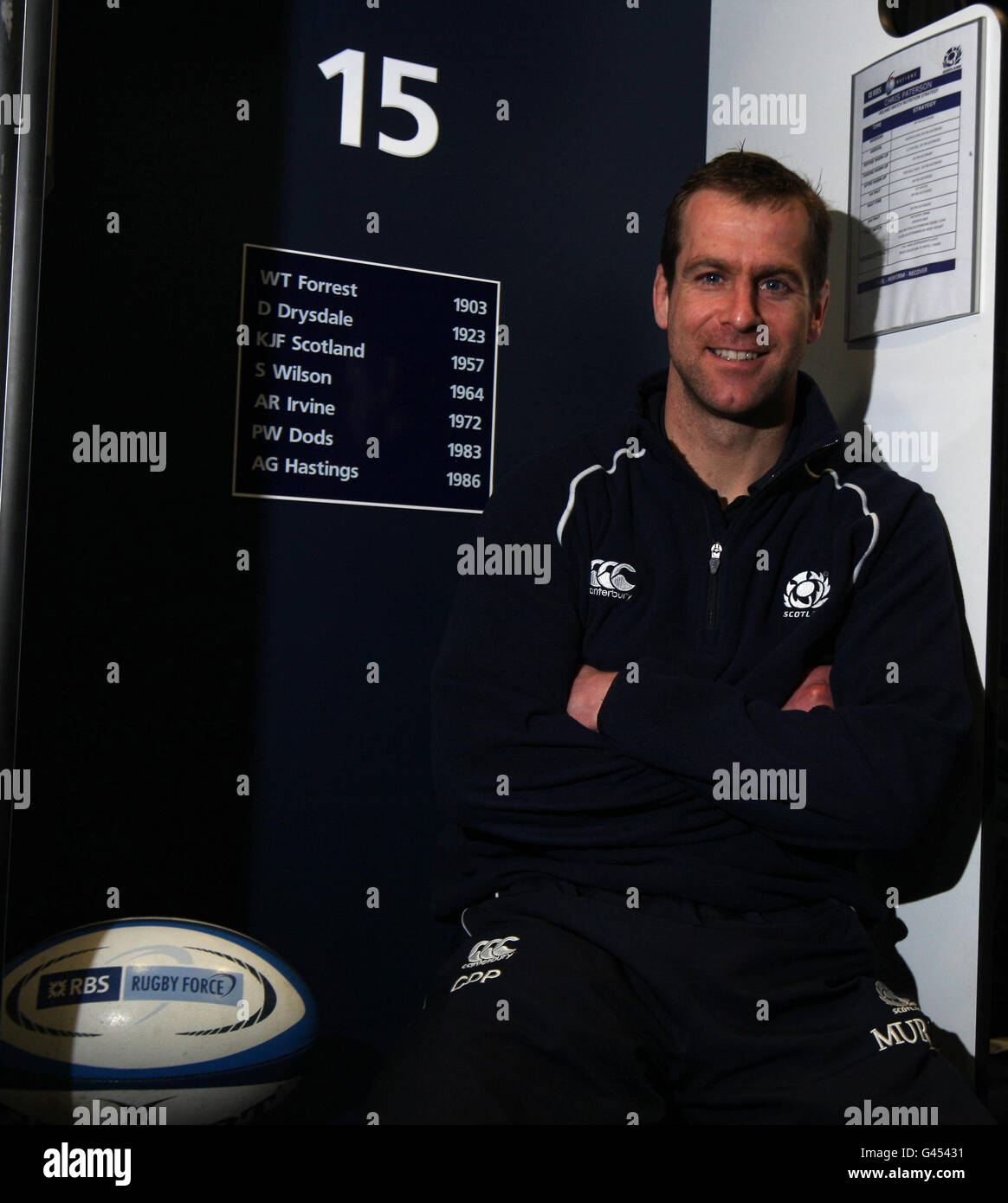 Scotland's Chris Paterson during a team announcement at Murrayfield ...