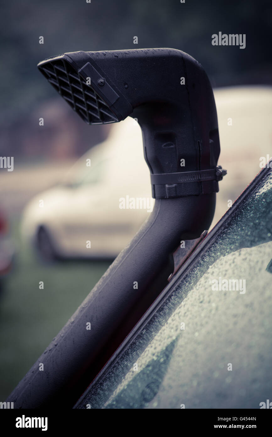 Close up shot of an off road car air intake, called snorkel Stock Photo ...