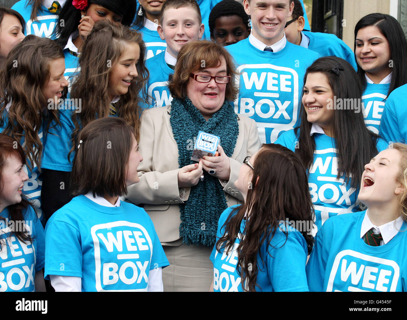 Singing sensation Susan Boyle at the launch of the the Scottish ...