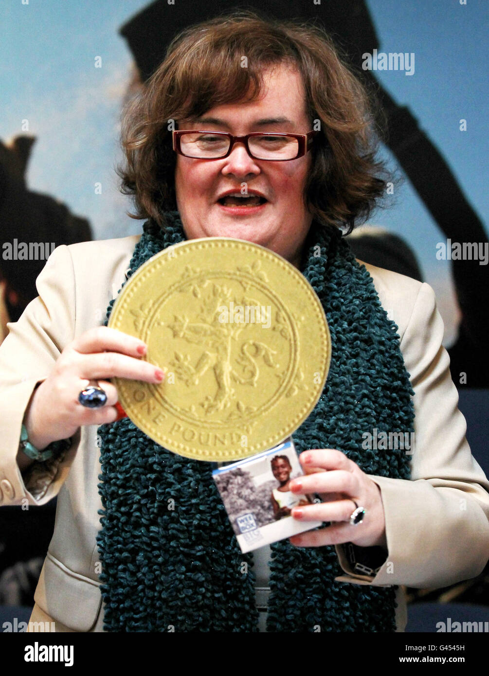 Singing sensation Susan Boyle at the launch of the the Scottish ...