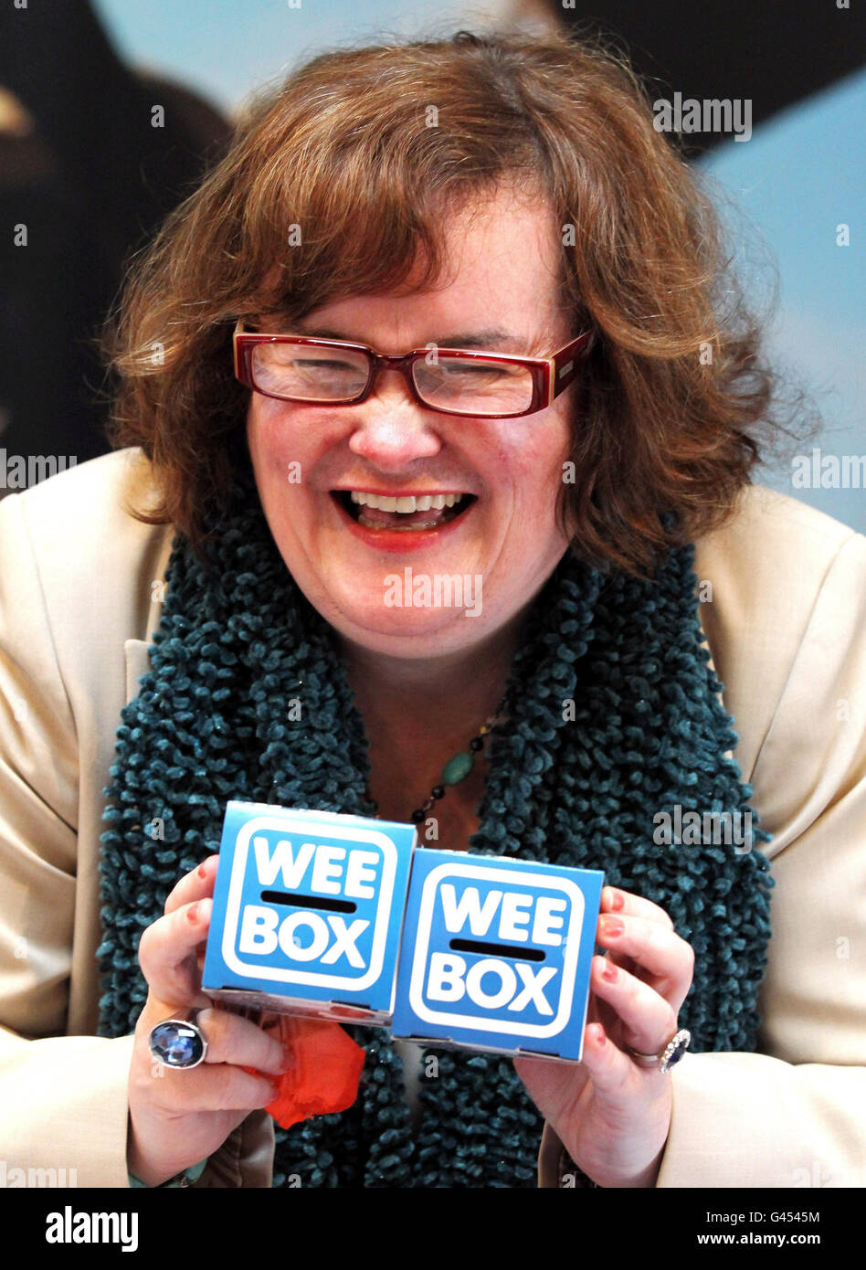 Singing sensation Susan Boyle at the launch of the the Scottish ...