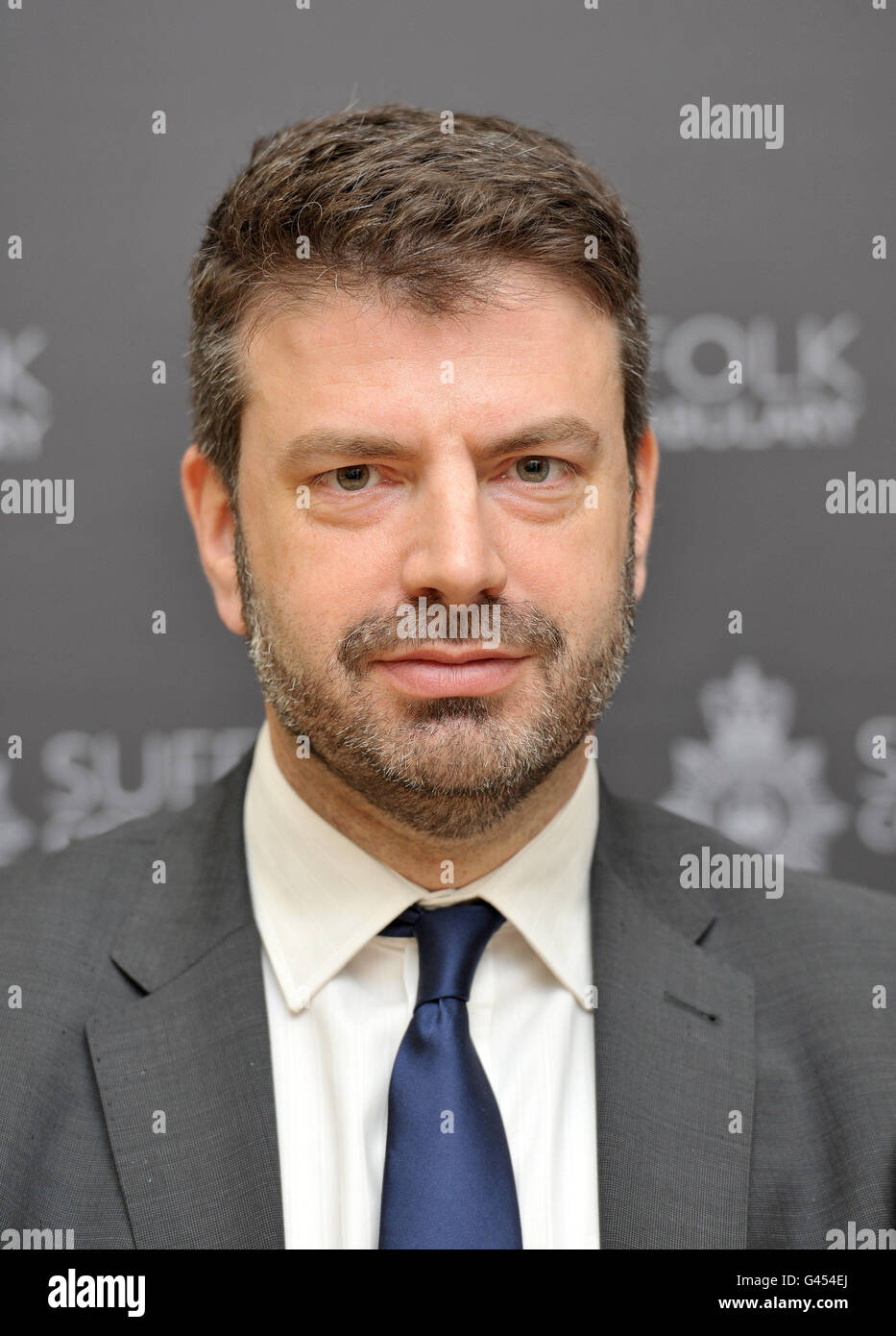 Where he announced the arrest in luxembourg of ali qazimaj hi-res stock ...