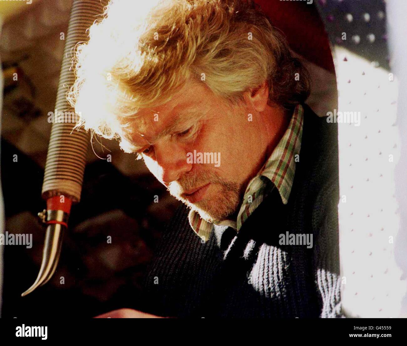 Branson aboard Global Challenger Stock Photo - Alamy