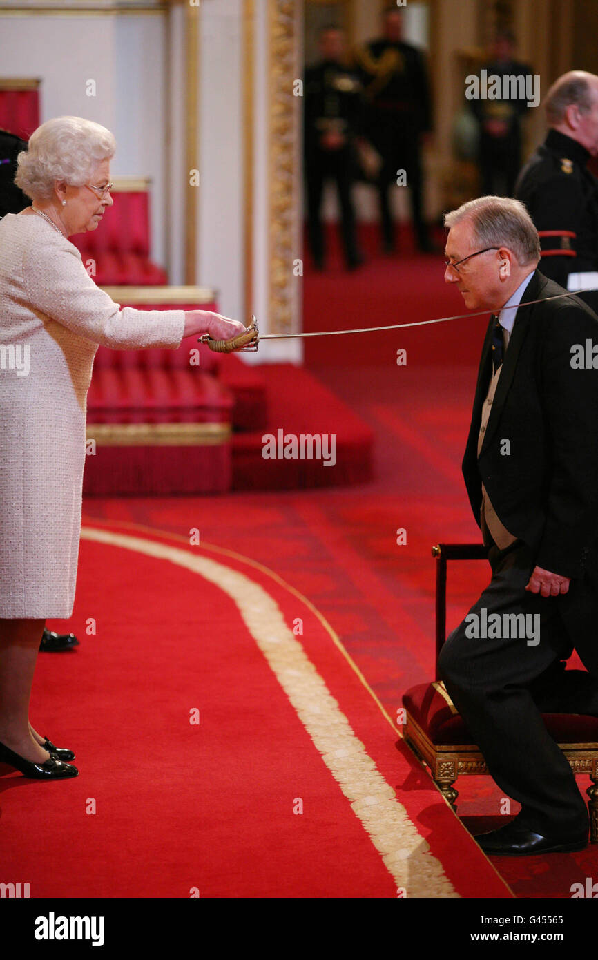 Sir peter bottomley with his knight bachelor medal hi-res stock ...