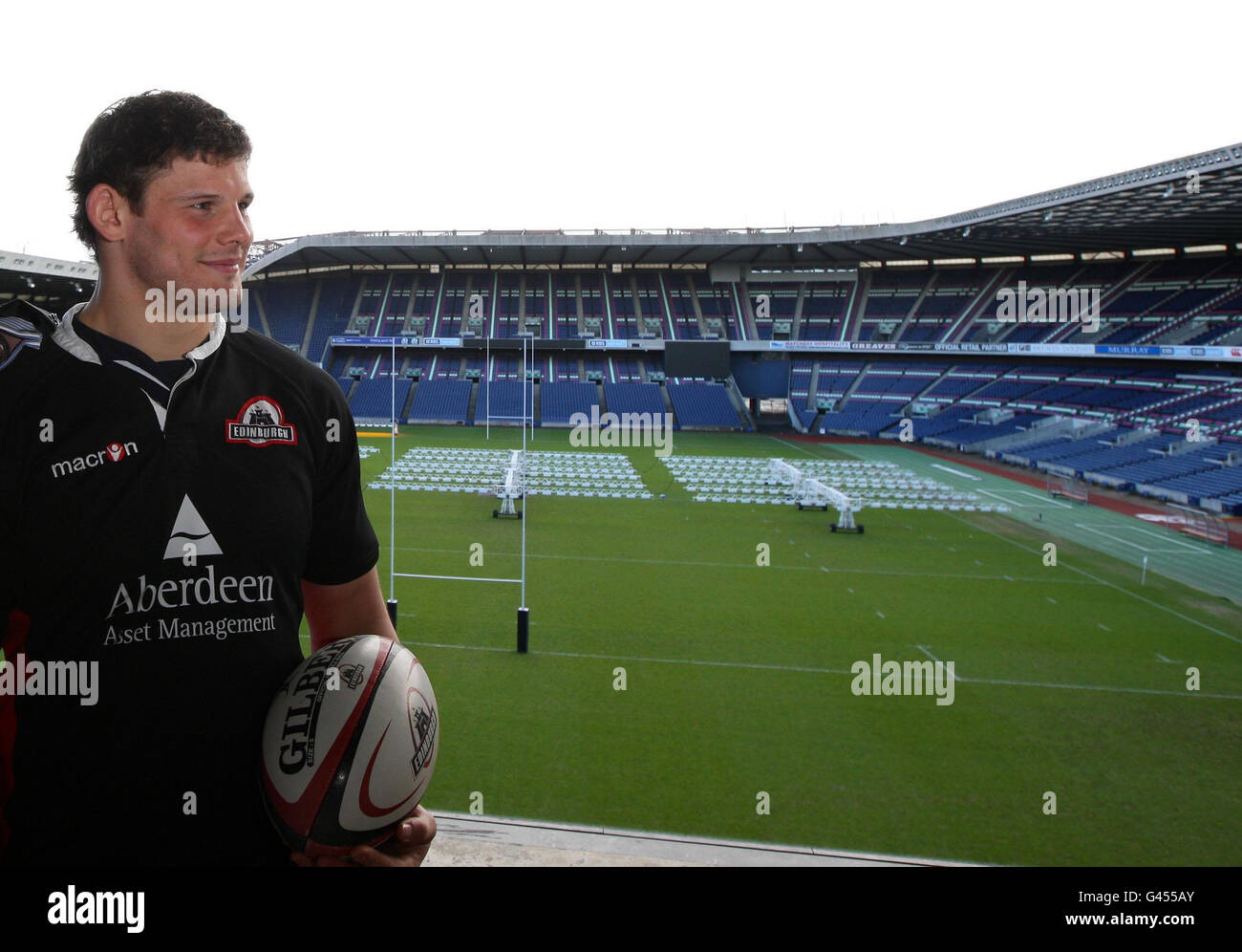 Edinburgh rugbys ross ford murrayfield stadium hi-res stock photography ...