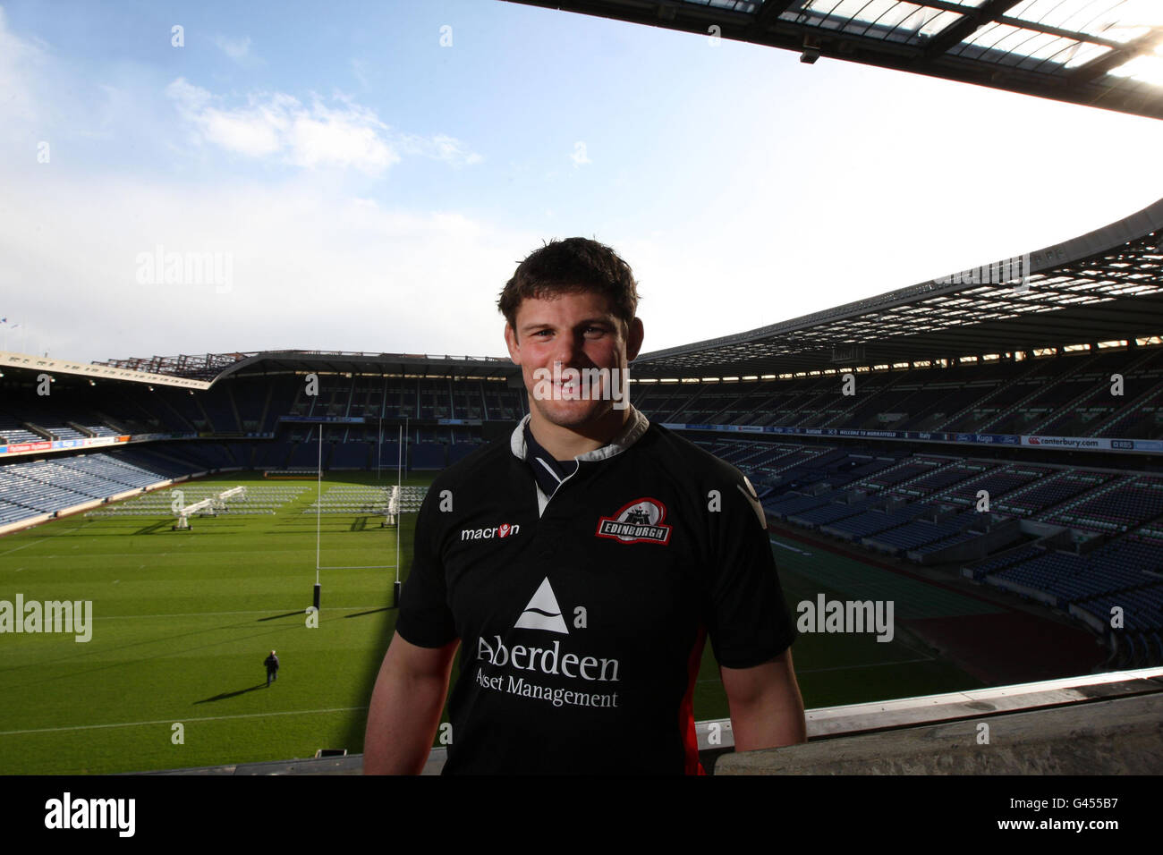Edinburgh rugbys ross ford murrayfield stadium hi-res stock photography ...
