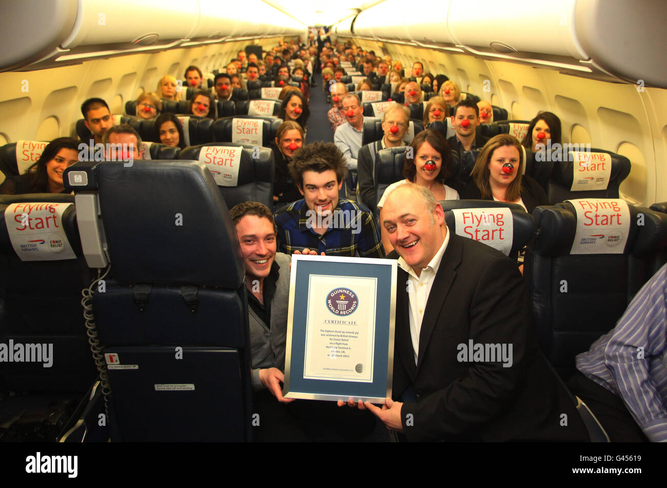 Highest stand-up comedy gig in the world. The comedians performed for ...