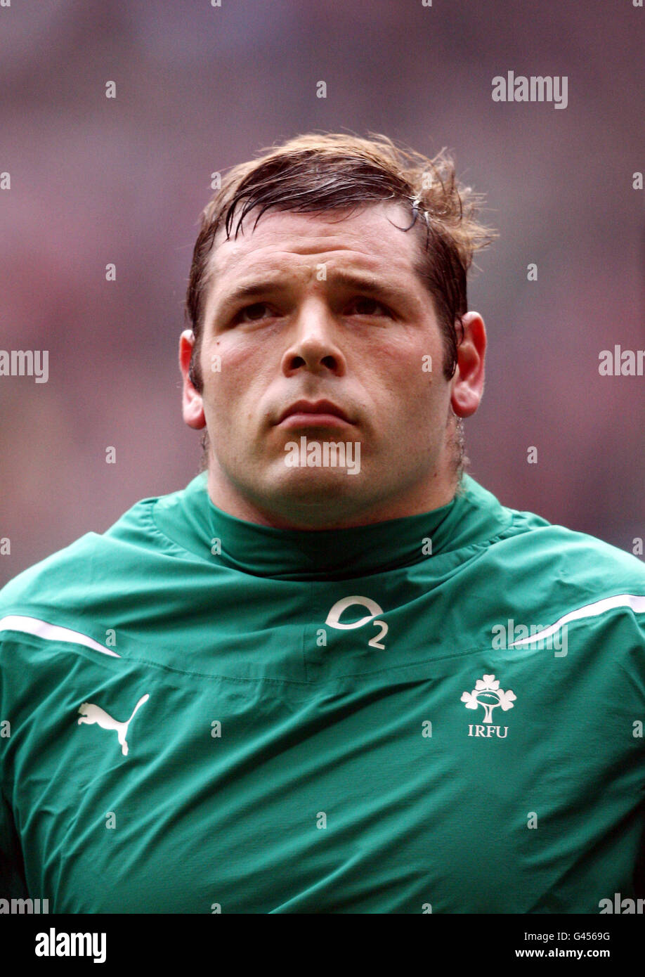 Ireland's Mike Ross before the RBS 6 Nations Match at the Millennium ...