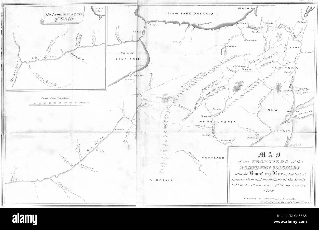 Treaty of fort stanwix Black and White Stock Photos & Images - Alamy