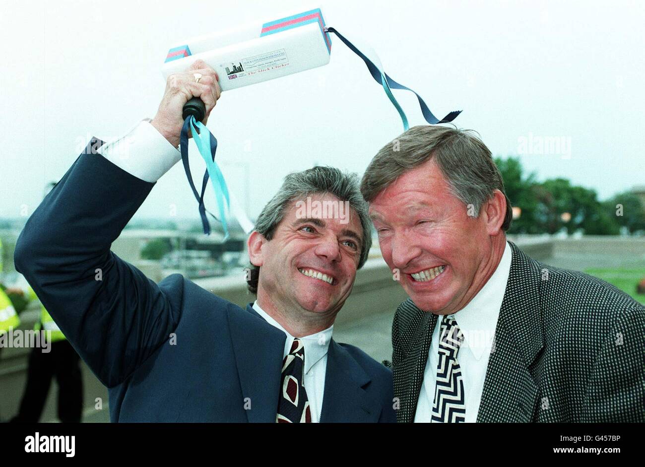 KEVIN KEEGAN AND ALEX FERGUSON Stock Photo - Alamy