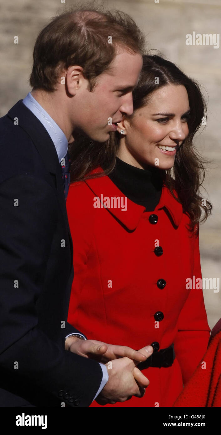 Prince William and Kate Middleton visit St Andrews Stock Photo - Alamy